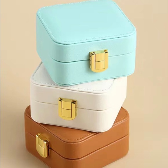 Storage & Organization | Double Layer Storage Box With Mirror Jewelry ...